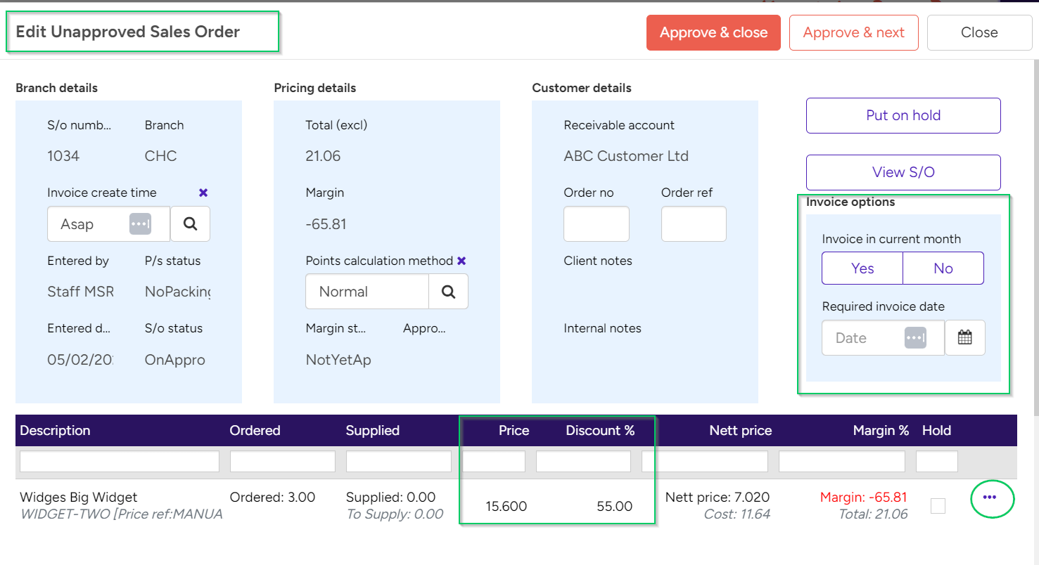 Approve Sales Orders & Create Invoices – Lentune Wholesaler